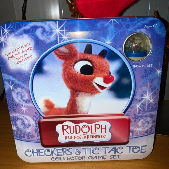 Toys | Rudolph Rednosed Reindeer Checkers Tic Tac Toe Collector Game ...